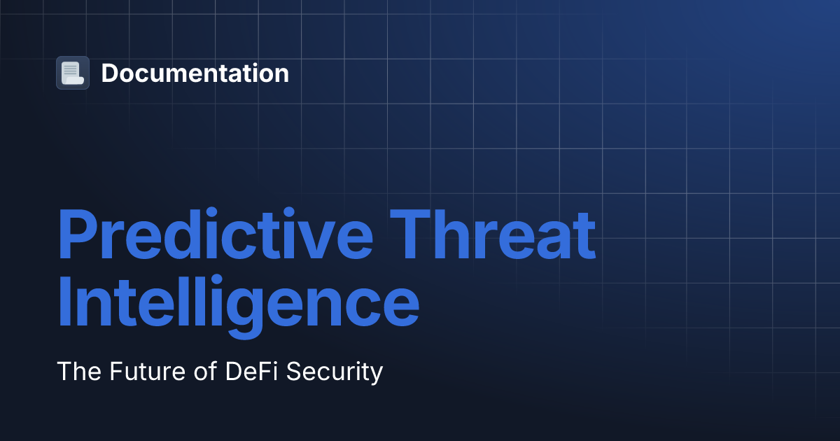 Predictive Threat Intelligence | Documentation